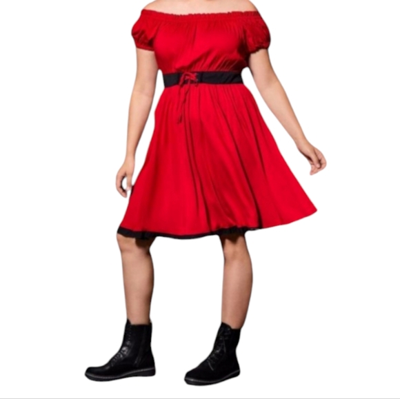 torrid | Dresses | Torrid Fairy Tale Jester Red Corset Dress | Poshmark